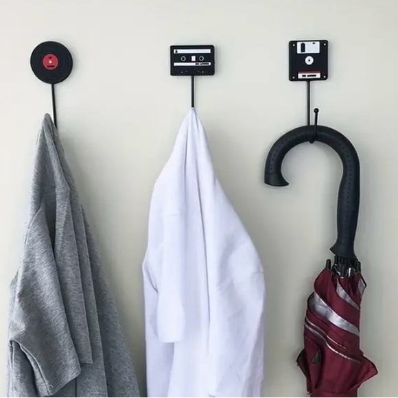 Source Unknown | Wall Decor | 3 Piece Set Retro Wall Hooks Home Decor ...